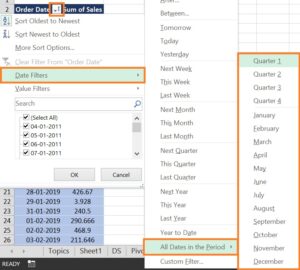Date Filter In Pivot Table In Excel - ExcelVbaSkillsup.com